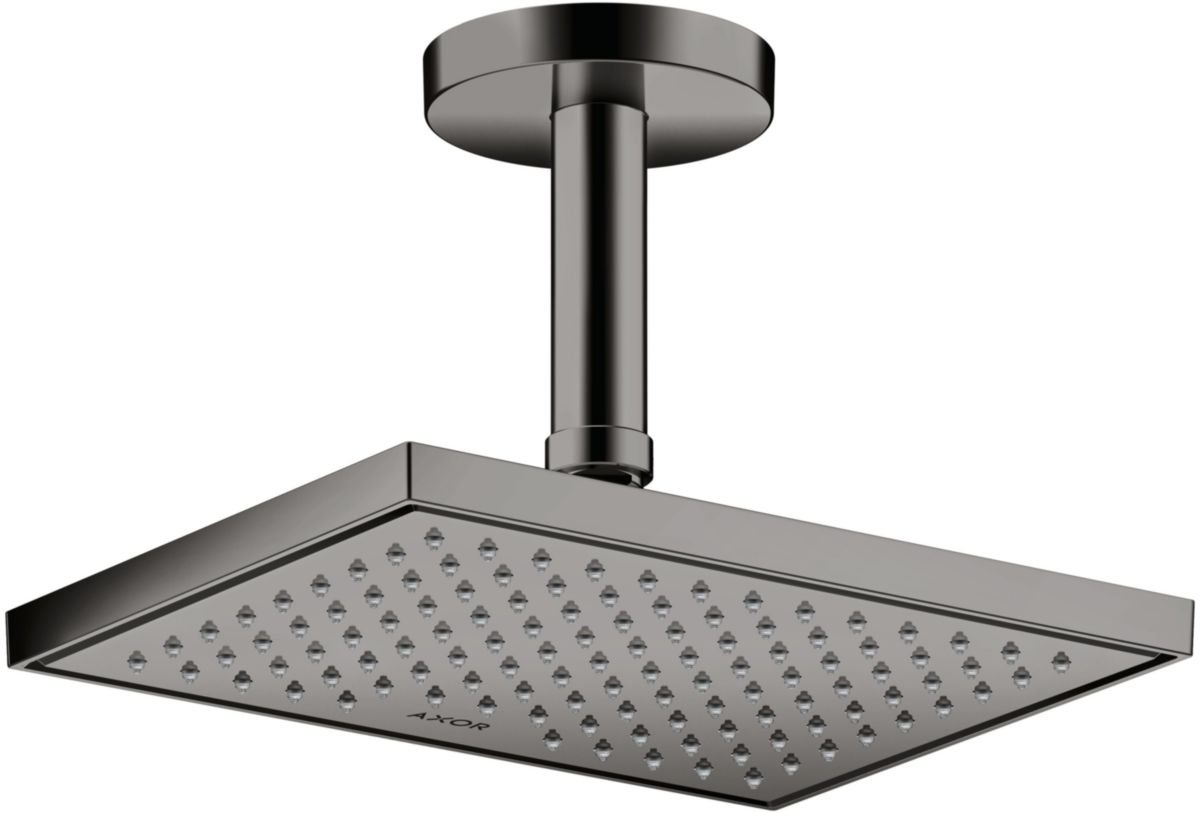 AXOR - AXOR ShowerSolutions Douche de tête 245 / 185 1jet, Noir chromé ...
