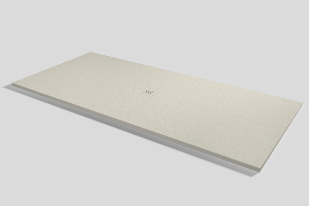 ACQUABELLA CONSTRUPLAS - Receveur de douche BASE LUX SLATE 80 cm BEIGE ...