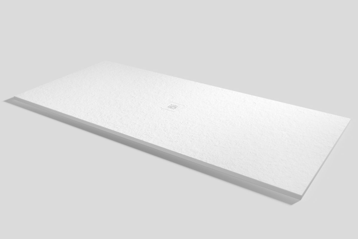 ACQUABELLA CONSTRUPLAS - Receveur de douche BASE LUX SLATE 80 cm BLANCO ...