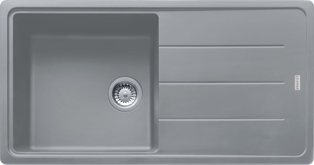 FRANKE - Evier à encastrer BASIS BFG611-97 970x500 1 grande cuve 1 ...