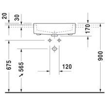 DURAVIT - Lavabo 55 vero blanc réf. 314550000 | Cedeo