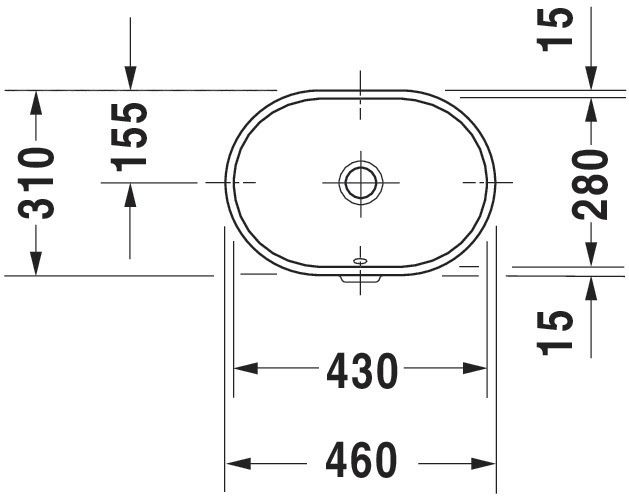 DURAVIT - Vasque 43 foster blanc Réf. 0336430000 | Cedeo
