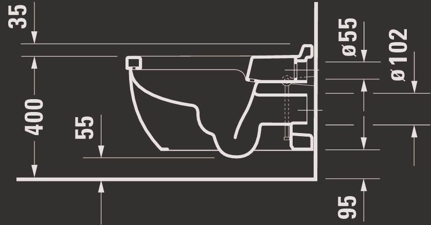 DURAVIT - Cuvette suspendue 62 starck 3 longue blanc réf. 2226590000 ...