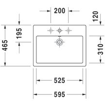 DURAVIT - Lavabo 60 vero blanc réf. 452600000 | Cedeo