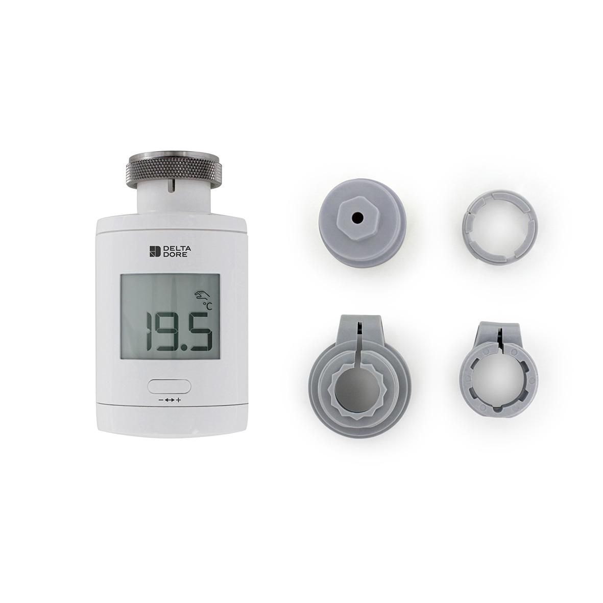 DELTA DORE - Tête thermostatique intelligente pour radiateur eau chaude ...