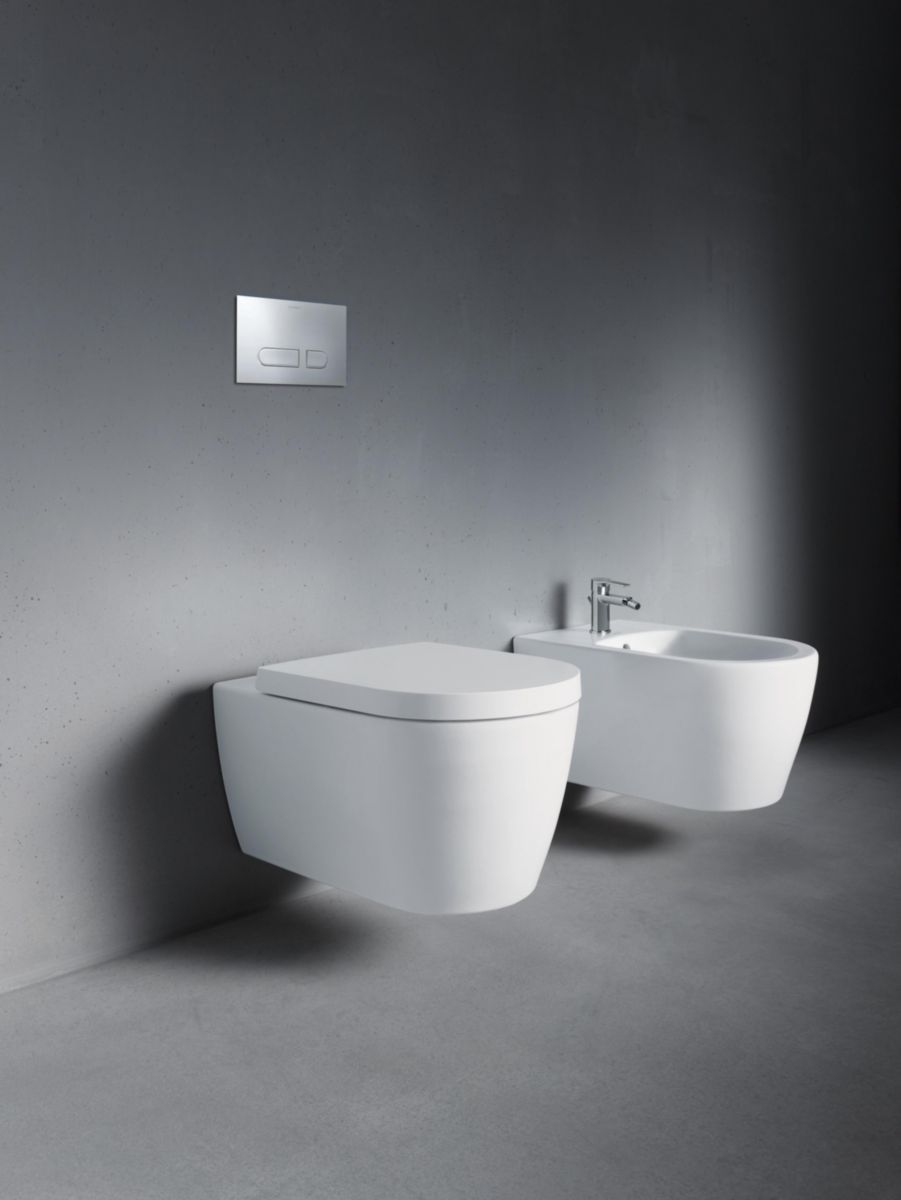 DURAVIT - Cuvette suspendue Me by Starck rimless à fond creux, système ...