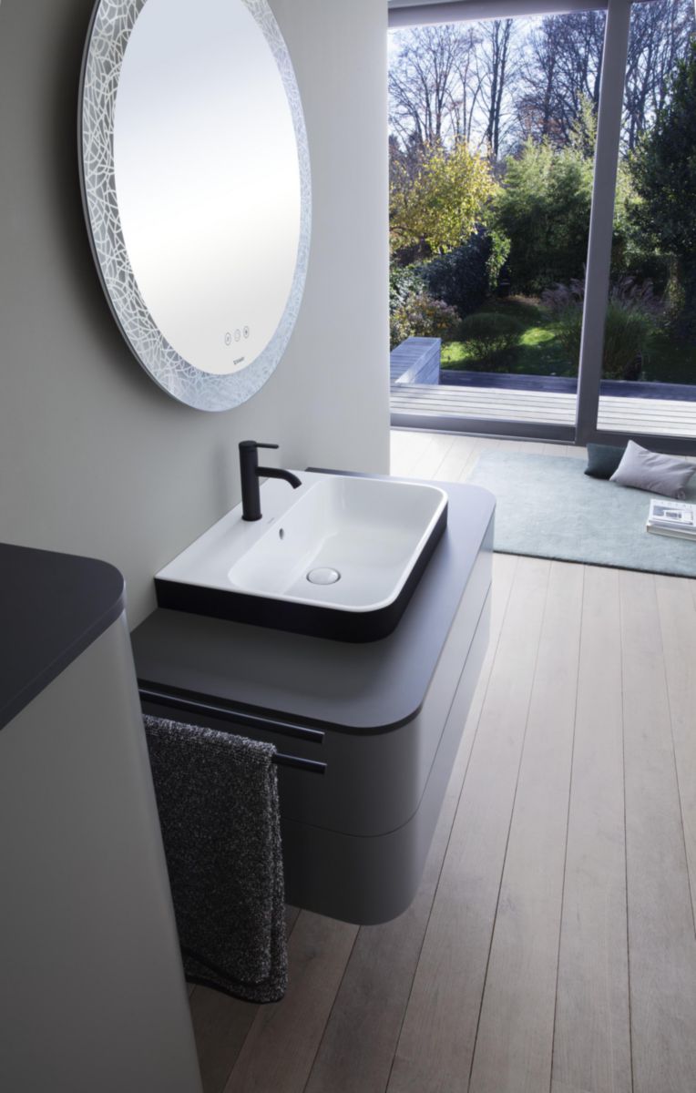 DURAVIT - Vasque à poser Happy D2Plus, bi color, avec plage de ...