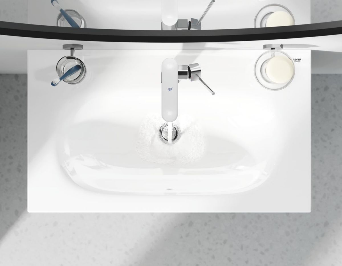 GROHE - Mitigeur monocommande lavabo 1/2" avec affichage de la ...