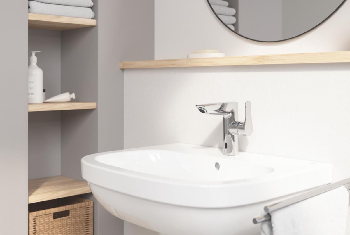 GROHE - Mitigeur monocommande Lavabo Taille M Eurosmart Chromé GROHE ...