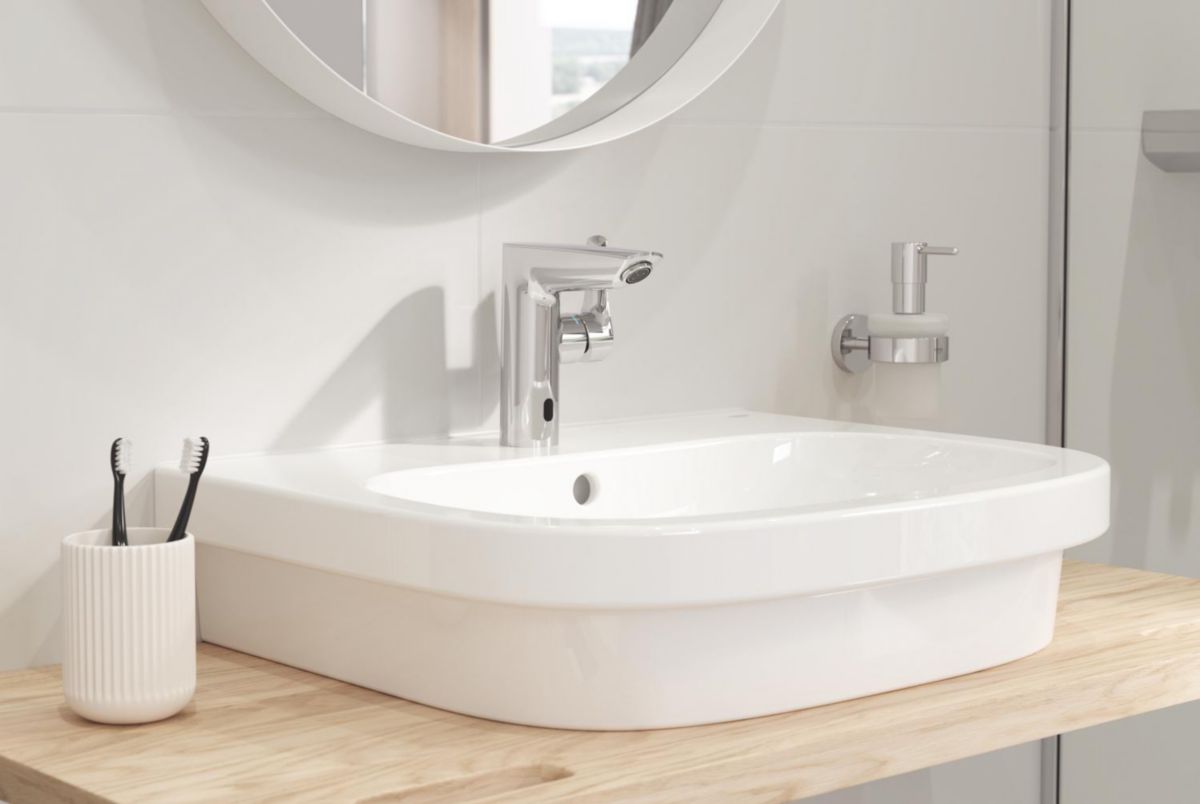 GROHE - Mitigeur monocommande Lavabo Taille M Eurosmart Chromé GROHE ...