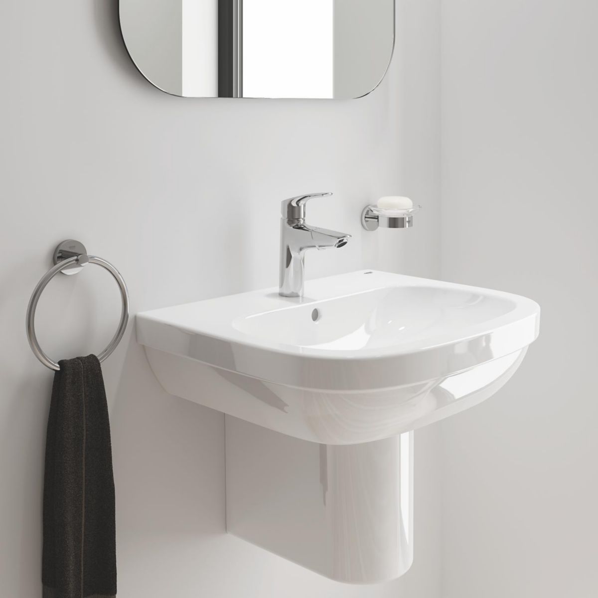 GROHE - Mitigeur Lavabo EUROSMART Taille M Chromé GROHE Réf. 23976003 ...