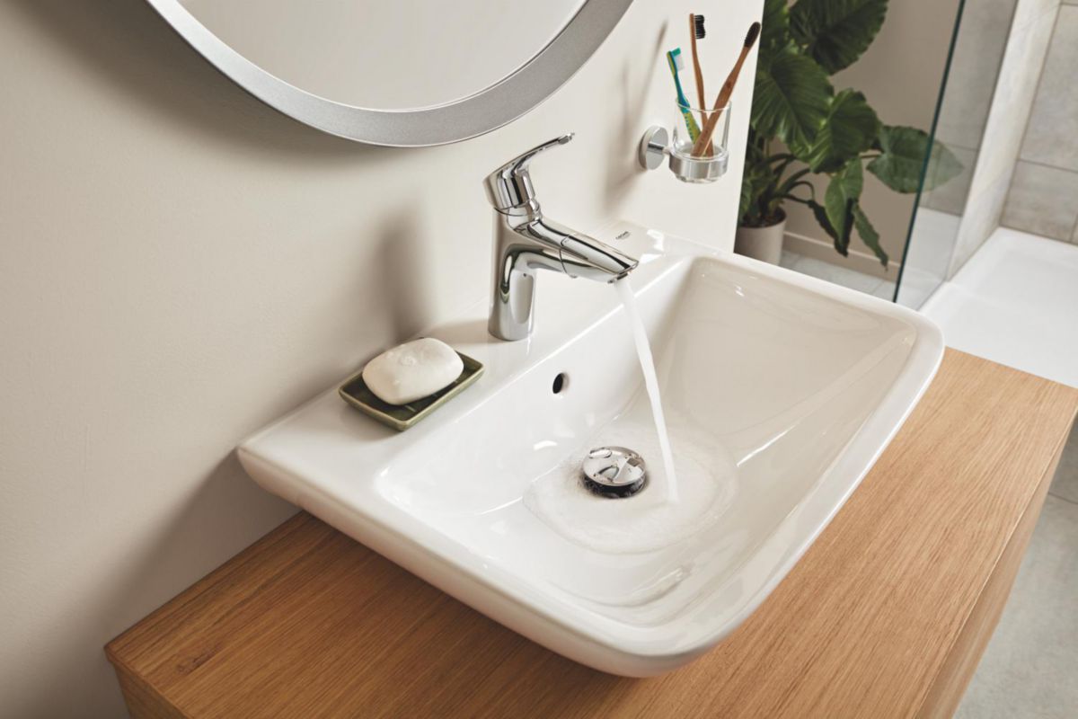 GROHE - Mitigeur Lavabo EUROSMART Taille M Chromé GROHE Réf. 23976003 ...