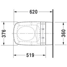 DURAVIT - Cuvette suspendu 62cm Durastyle blanc réf. 2537090000 | Cedeo