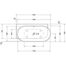 DURAVIT - Baignoire LUV angle droit à gauche réf. 700431000000000 | Cedeo