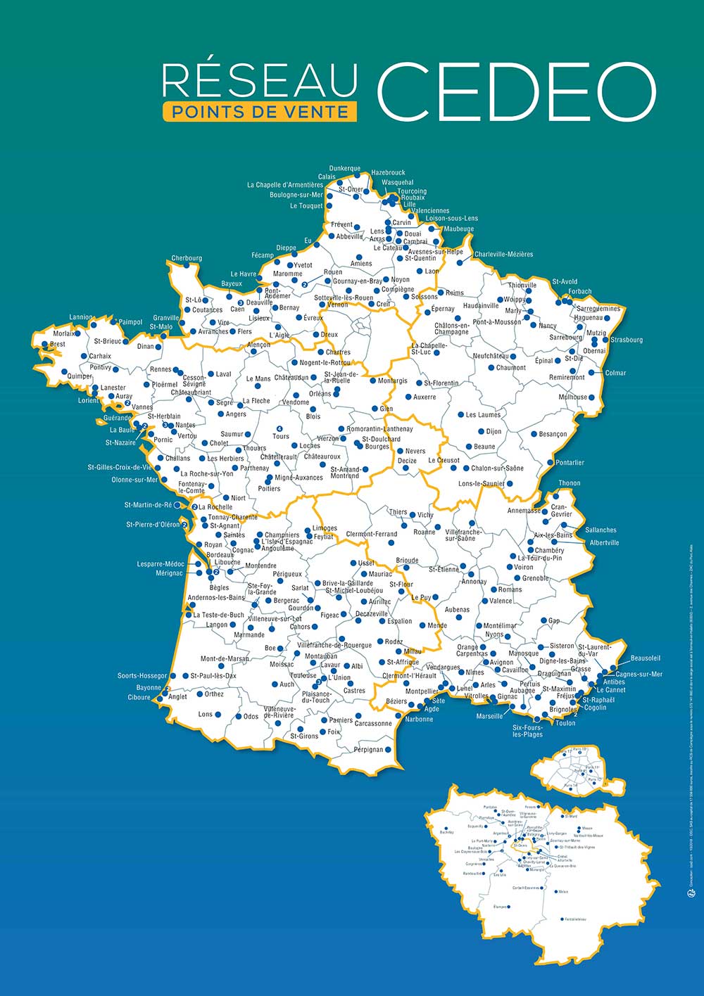 Le réseau de points de vente | CEDEO