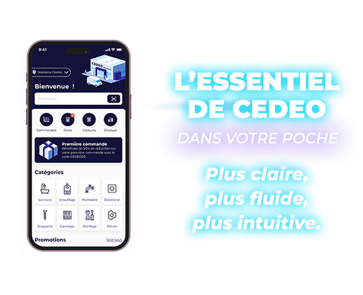 Une application faite pour vous, les pros ! | Cedeo