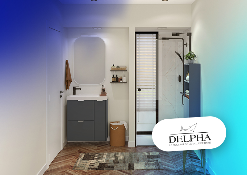 DELPHA optimise l’espace des petites salles de bain